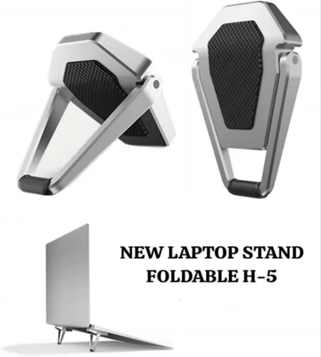 Metal Foldable Laptop Stand For Laptop, Adjustable — NAHLE HOME